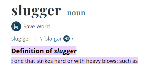What is a Slugger? – RoswellSluggers.com